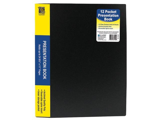 Click here for Presentation Book 12 Pockets 8.5X11-Black prices