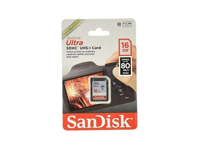 Click here for SanDisk Ultra 16 GB Class 10/UHS-I SDHC SDSDUNC016... prices