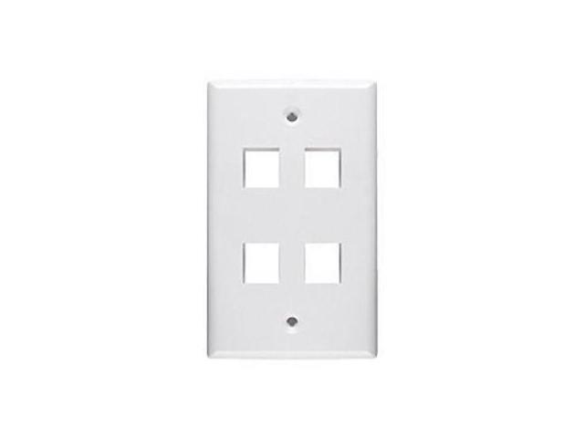 Click here for SignaMax SKF-4-WH White 4 Port Single-Gang Wall Pl... prices