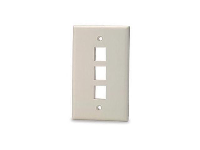 Click here for SignaMax SKF-3 Port Single-Gang Ivory Wall Plate prices
