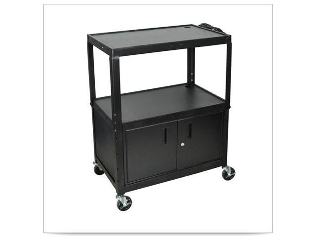 Click here for Luxor Adjustable Height Steel A/V Cart with Lockin... prices