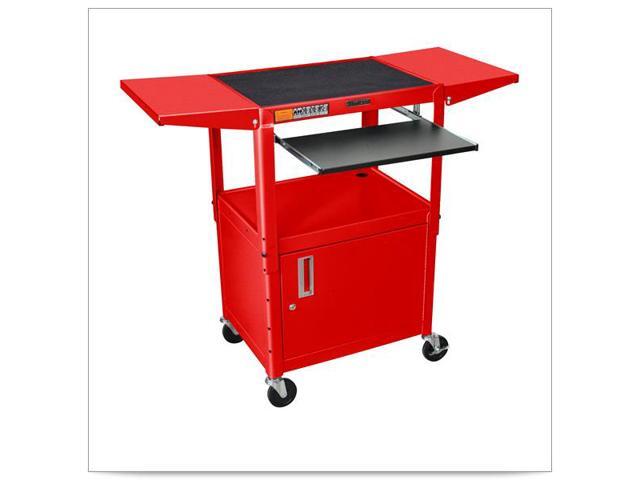 Click here for Red 24W X 18D X 24 42H Steel Adjustable Height AV... prices