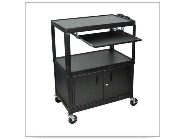 Click here for Luxor Adjustable Steel A/V Cart with Keyboard Shel... prices