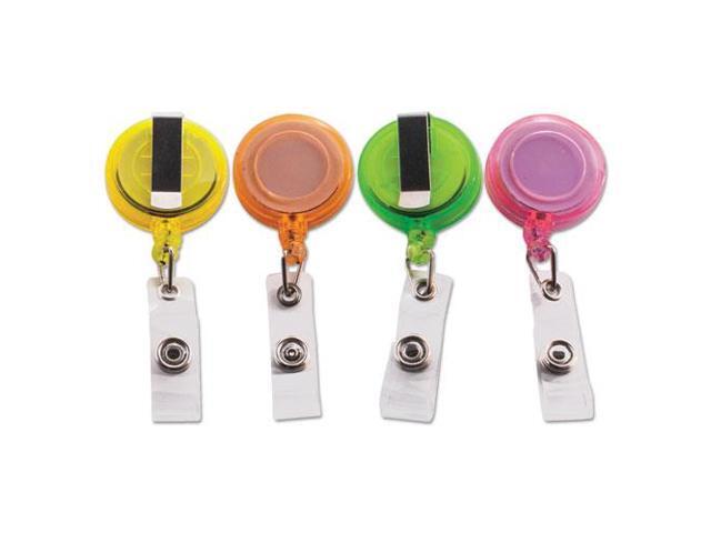 Click here for Advantus 4-Color Neon Set ID Card Reels - Metal  P... prices