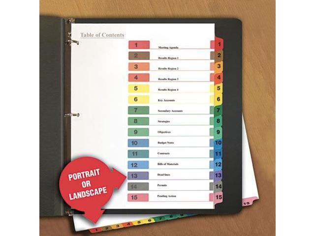 Click here for UNIVERSAL Table of Contents Dividers Assorted Colo... prices
