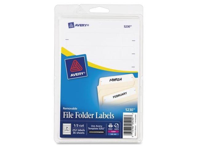 Click here for Avery Removable 1/3-Cut File Folder Labels Inkjet/... prices
