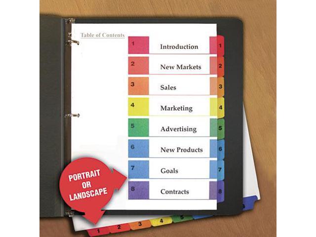 Click here for UNIVERSAL Table of Contents Dividers Assorted Colo... prices