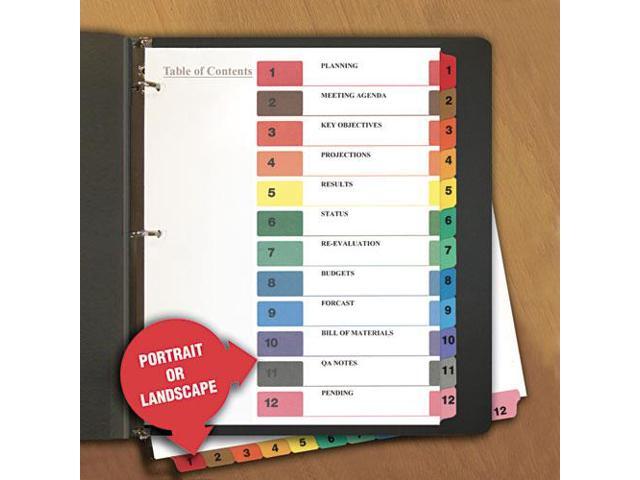 Click here for UNIVERSAL Table of Contents Dividers Assorted Colo... prices