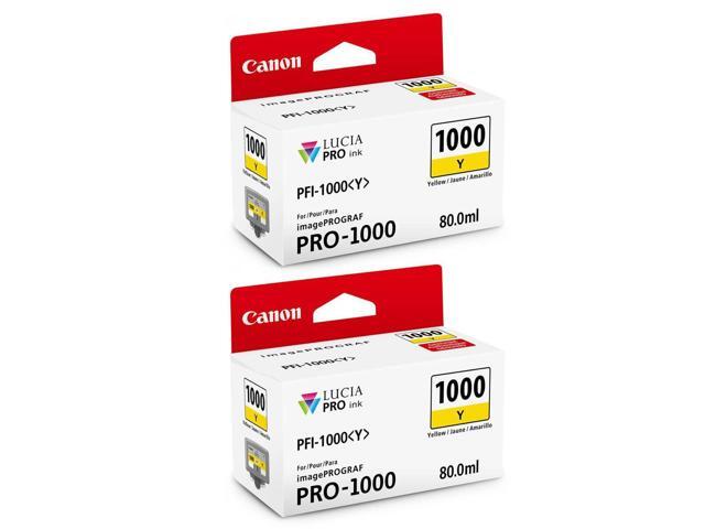 Click here for Canon 2 Pack PFI-1000Y Yellow LUCIA PRO ink for im... prices