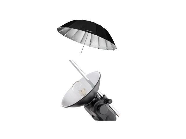 Click here for Westcott 7 Feet Silver Parabolic Umbrella - Bundle... prices