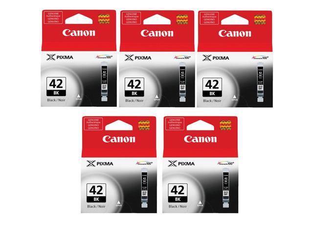 Click here for Canon 5 Pack CLI-42 Black Ink Cartridge prices