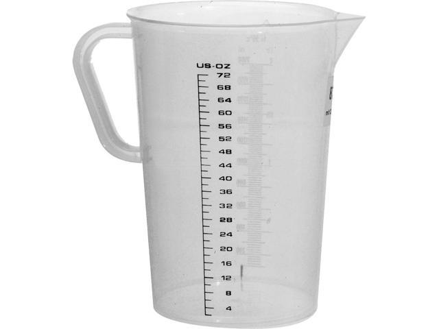 Click here for Adorama 72 oz. (2000ml) Plastic Graduate #HA-8773 prices