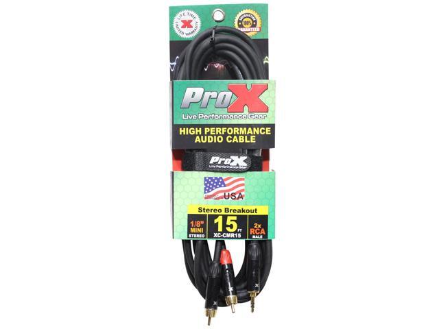 Click here for ProX XC-CMR15 15 1/8 (3.5mm) TRS to Dual RCA-M Hig... prices