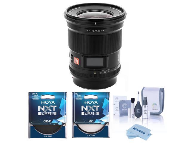 Viltrox AF 16mm f/1.8 STM Lens for Sony E  Bundle with Hoya 77mm UV and CPL Filters