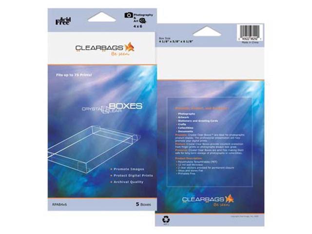 Click here for ClearBags Crystal Clear 4x6 Polyethylene Photo Box... prices