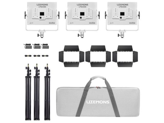 Click here for Godox Litemons LP600Bi 60W Bi-Color LED 3-Light Pa... prices