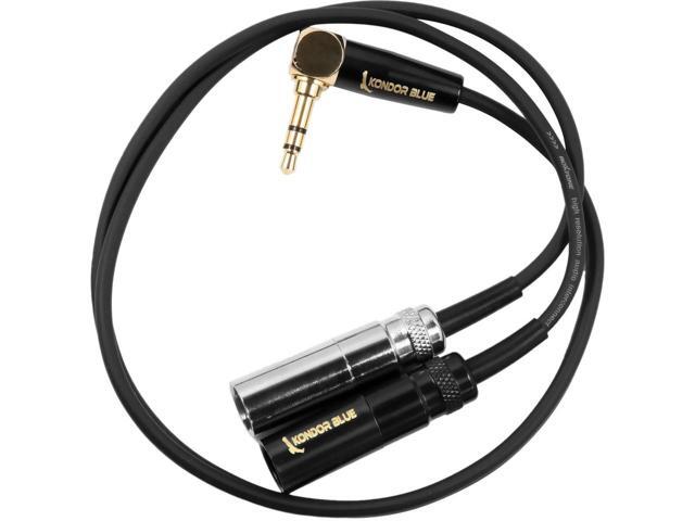 Click here for Kondor Blue Dual Mini XLR to Right Angle 3.5mm Ste... prices