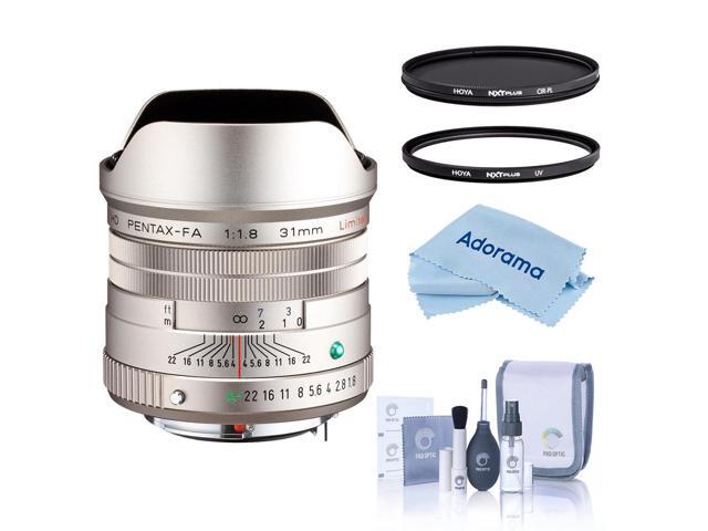 Pentax Hd Pentax-fa 31mm f/1.8 Limited Lens  Silver  Bundle with Hoya 58mm Uv and Cpl Filters - Silver