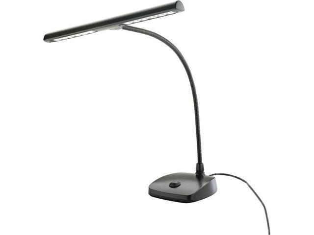 Click here for K & M 12297 12 LED Gooseneck Piano Lamp Black prices