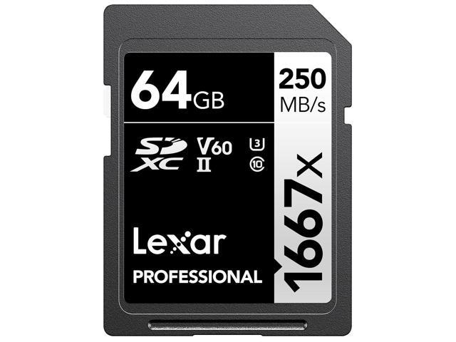 Click here for Lexar Professional 1667x 64GB SDXC UHS-II/U3 Memor... prices
