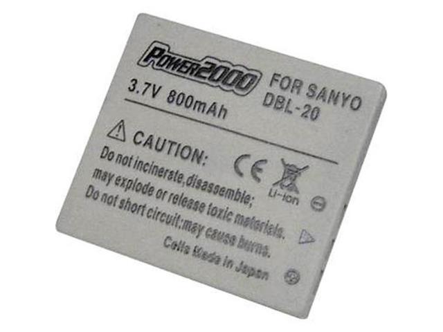 Click here for Power2000 DB-L20 3.7V 800mAh Rechargeable Lithium-... prices