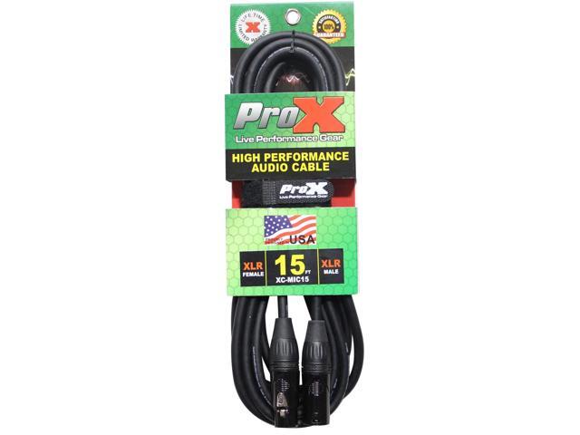 Click here for ProX XC-MIC15 15 XLR-F to XLR-M Balanced High Perf... prices