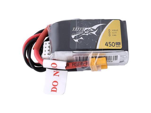 Click here for Tattu 11.1V 450mAh 75C 3S1P Li-Po Battery Pack wit... prices