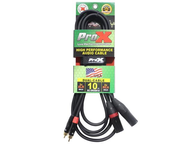 Click here for ProX XC-DRXM10 10 Dual RCA-M to Dual XLR3-M Unbala... prices