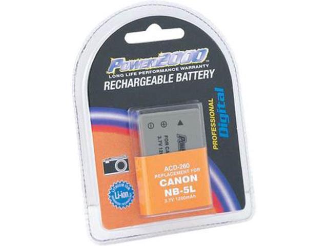Click here for Power2000 NB-5L 3.7V 1200mAh Replacement Rechargea... prices