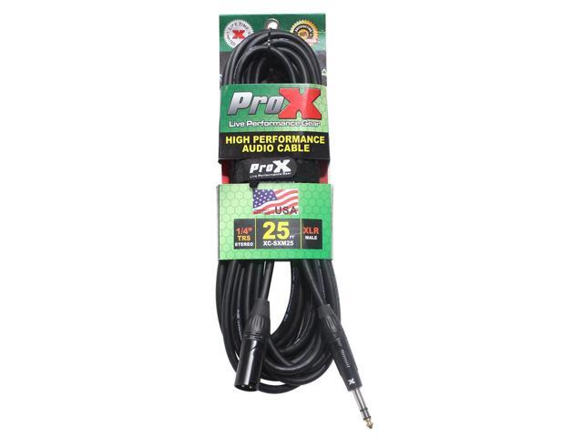 Click here for ProX XC-SXM25 25 XLR3-M to 1/4 TRS-M Balanced High... prices