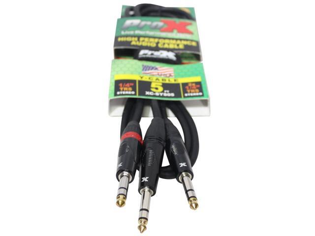 Click here for ProX XC-SYS05 5 1/4 TRS-M to Dual 1/4 TRS-M High P... prices