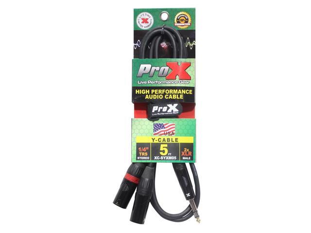 Click here for ProX XC-SYXM05 5 1/4 TRS-M Stereo to Dual XLR3-M H... prices