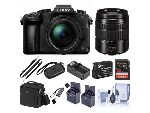 Panasonic LUMIX DMC-G85 Camera w/12-60mm Lens  45-150mm Lens  w/Essentials Kit