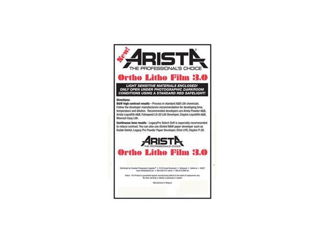 Click here for Arista Ortho Litho 8x10 3.0 Film  100 Sheets #5318... prices