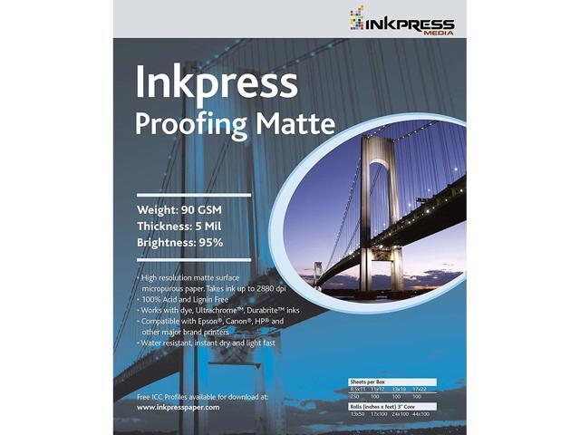 Click here for Inkpress Proofing Matte Single Sided Bright Alpha... prices