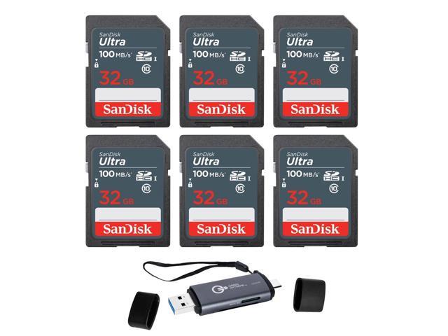 Click here for SanDisk 32GB Ultra 100MBs SDHC Memory Cards  6-Pac... prices