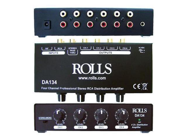 Click here for Rolls 4-Channel RCA Distribution Amplifier #DA134 prices