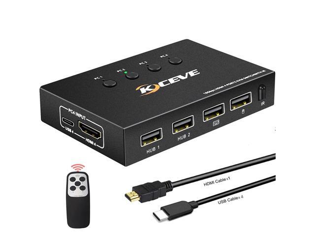 Click here for KVM Switch HDMI 4 Port Box 4K@60Hz MLEEDA USB and... prices