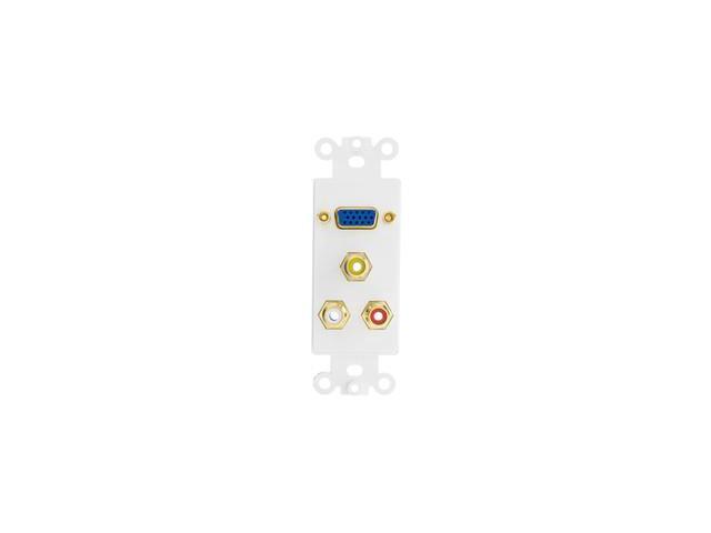 Click here for Cable Wholesale Decora Wall Plate Insert White 1 V... prices