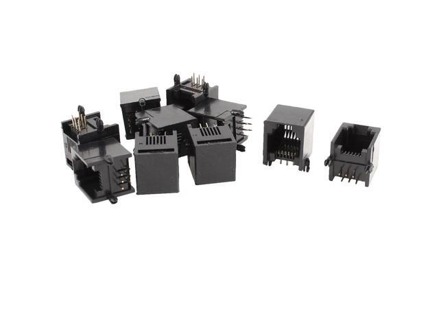 Click here for Unique Bargains 10pcs Vertical Mount 6P6C RJ11 PCB... prices