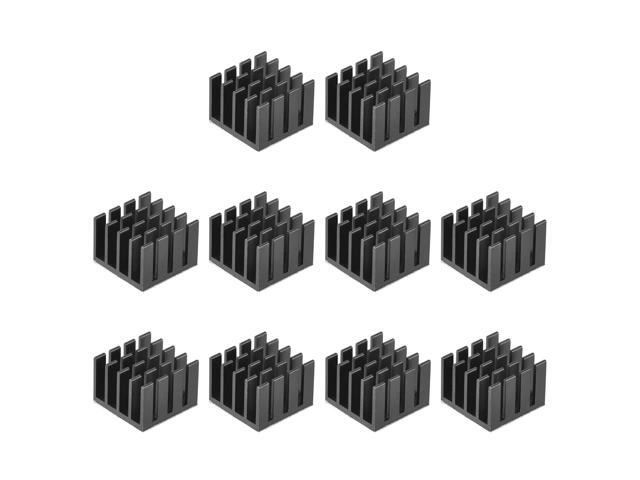 Click here for 14x14x10mm Black Thermal Self Adhesive Aluminum He... prices