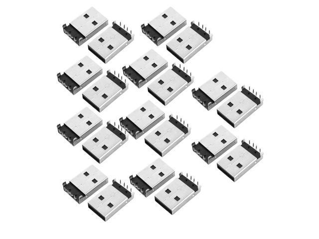 Click here for 20pcs 90 Degree 4-Pin DIP Through Point USB2.0 A M... prices