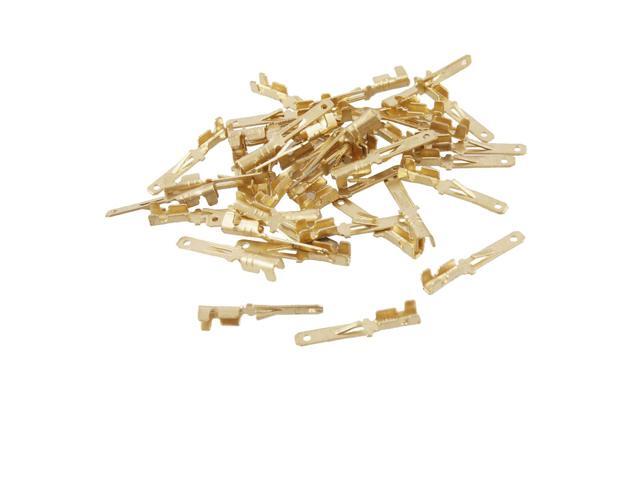 Click here for 40 Pcs Gold Tone Male Spade Crimp Terminals 2mm Wi... prices