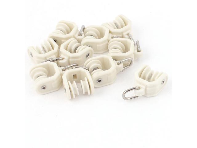 Click here for 10pcs Plastic 10mm Dia Wheel Swivel Eye Ring Curta... prices