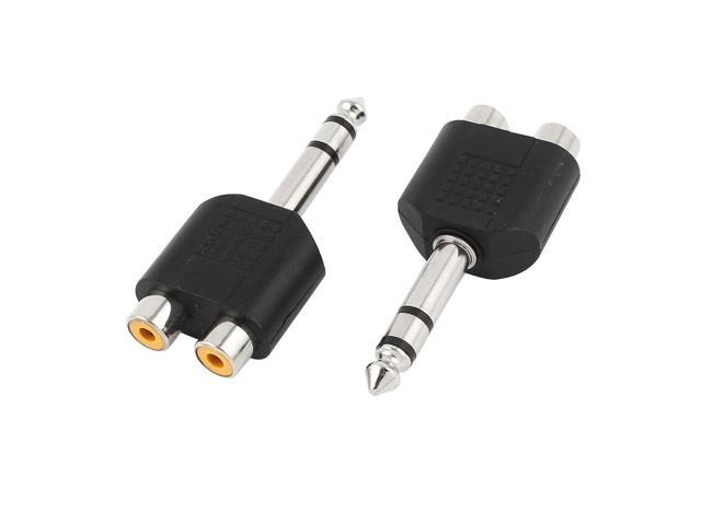 Click here for Unique Bargains 2Pcs 6.5mm 1/4 Male to Double RCA... prices