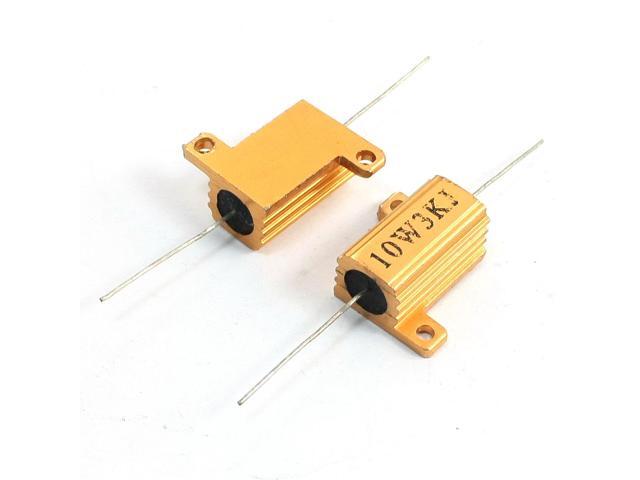 Click here for Unique Bargains 10W 10 Watt 3000 Ohm Gold Tone Alu... prices