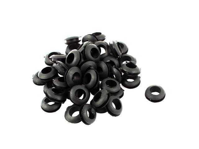 Click here for 50pcs 8mm Inner Dia Black Rubber Electrical Round... prices