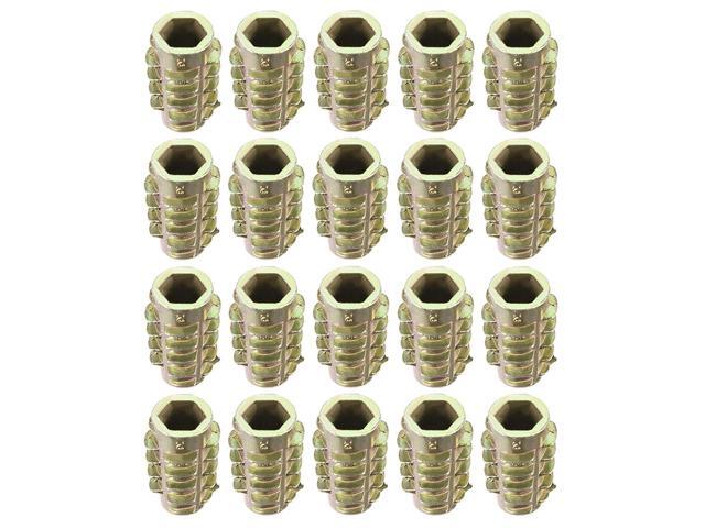 Click here for Threaded Insert Nuts Zinc Alloy Hex-Flush M6 Inter... prices