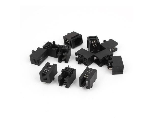 Click here for 12 Pcs RJ11 4P4C Right Angle PCB Jacks Female Conn... prices