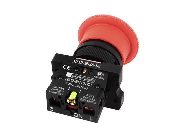 Click here for Emergency Stop 22mm Latching SPST NC 2 Pin Mushroo... prices